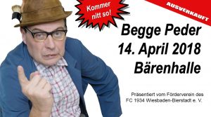 Begge Peder am 14. April in der Bärenhalle | FC 1934 Bierstadt